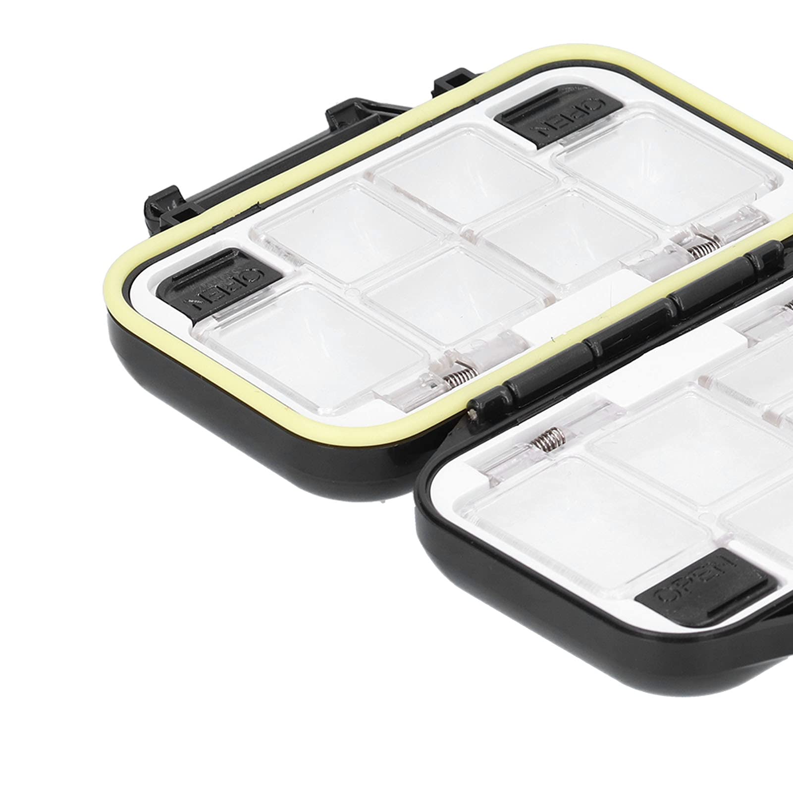 Fishing Gear Accessories Case, Detachable Lure Hook Storage Bo Fishing Tackle Box for Outdoors for Fishing((black))