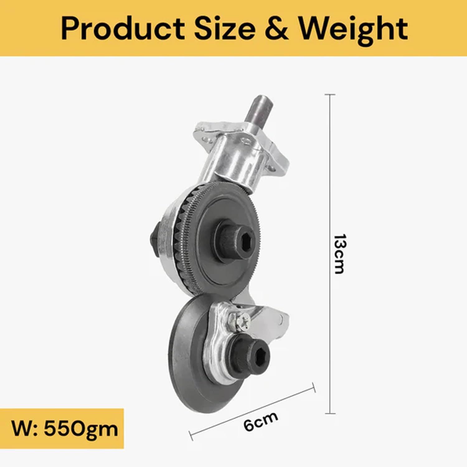 PeakTrend Electric Drill Plate Cutter Metal Nibbler Attachment for Effortless Cutting of Iron, Steel, Copper, Aluminum