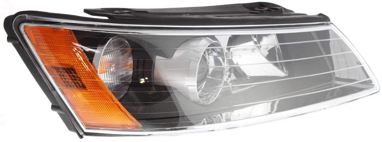 Evan Fischer Driver and Passenger Side Headlight Set of 2 Compatible with 2006-2008 Hyundai Sonata - HY2502135, HY2503135