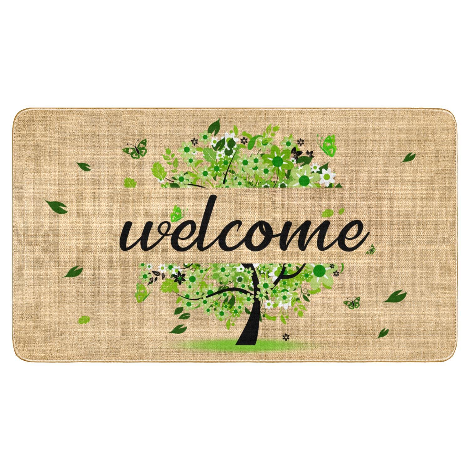 Kitchen Rug Comfort Mat Kitchen Floor Mats Farmhouse Comfort Rug Carpet Kitchen Non-Slip Mat and Rugs for Kitchen Sink Laundry Room Cushioned Mat, 30 x 17 Inch