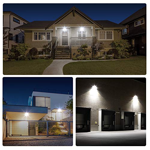 LEPOWER 100W LED Flood Light Outdoor, Plug in Exterior Work Light, 500W Halogen Bulb Equivalent, IP66 Waterproof, 8000LM, 6000K, Outdoor Floodlight Fixture for Backyard, Garden, Garage, Playground