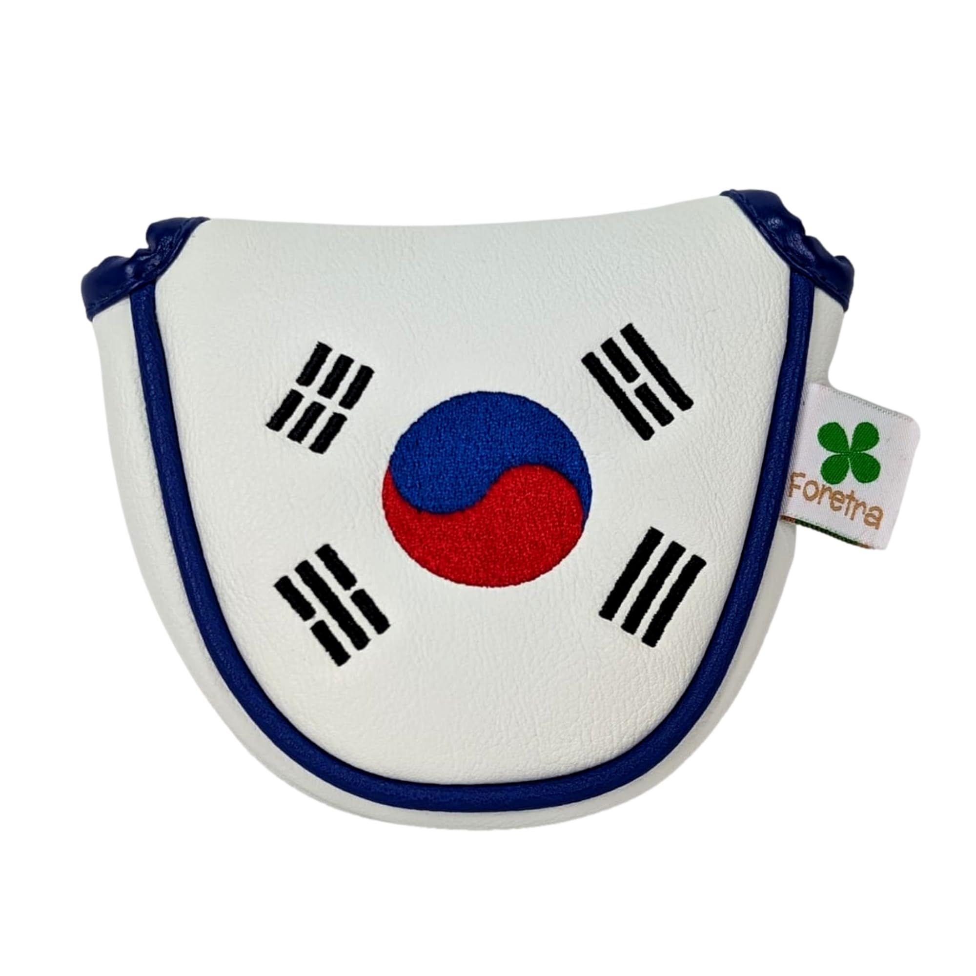 Foretra β Korea Flag - Golf Putter Headcover Quality PU Leather Magnetic Closure for Mallet Style Putters Scotty Cameron Odyssey Taylormade Ping