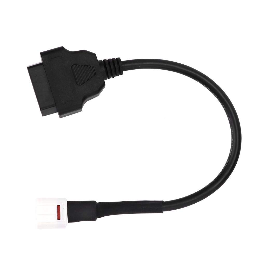 for Yamaha Obd2 Adapter Motorcycle OBD2 Diagnostic Cable 4 Pin to OBD2 Diagnostic Adapter Connector Fault Code Reader Motorcycle Scanner Fit for Yamaha