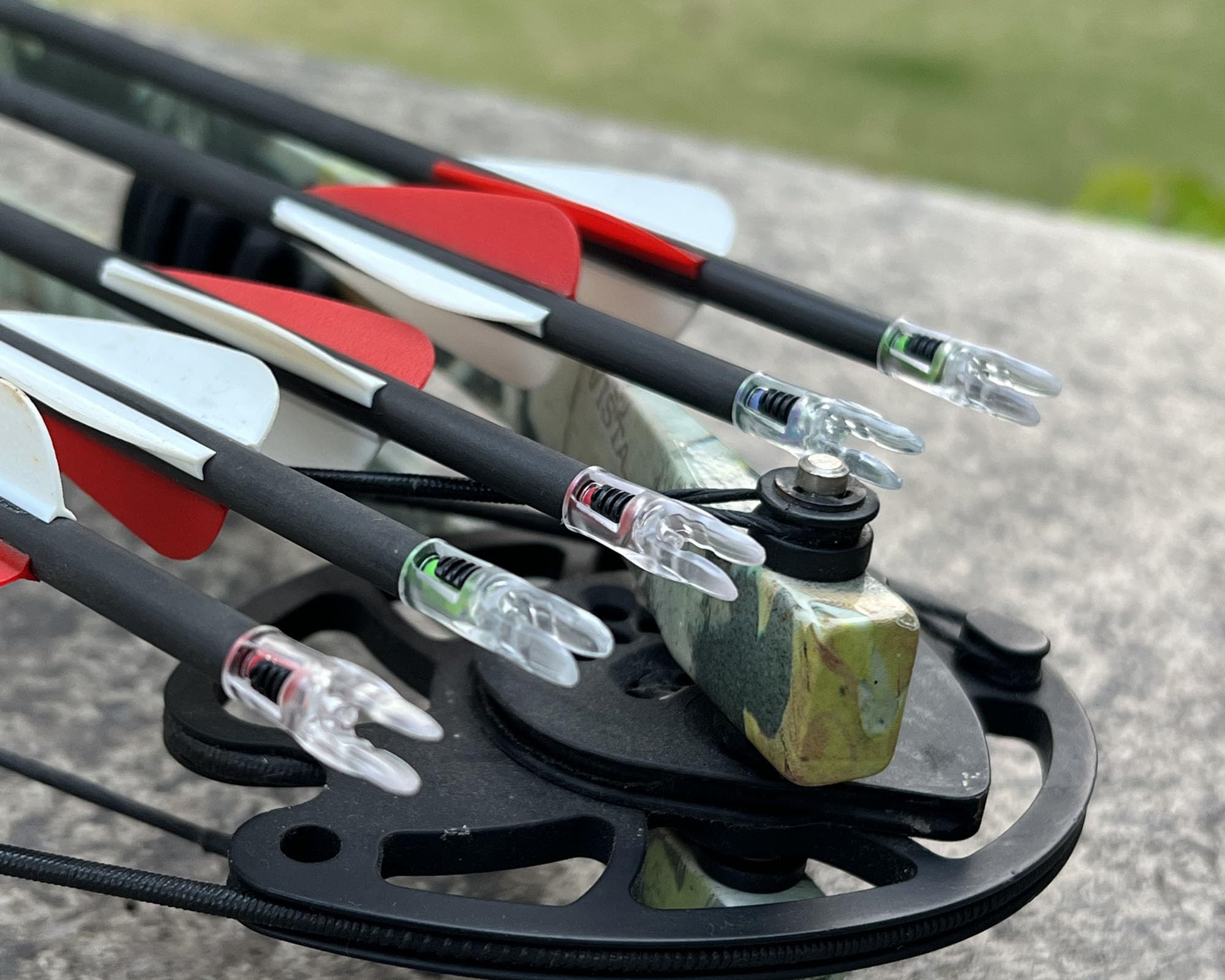 G X H S GT Lighted Nocks for Arrows with .165 .204 .233 .244 .246 Light up Knocks Archery illuminocks Compound Bow LED Arrow Nocks for Hunting Shooting 6-Pack (Red, G/0.166")