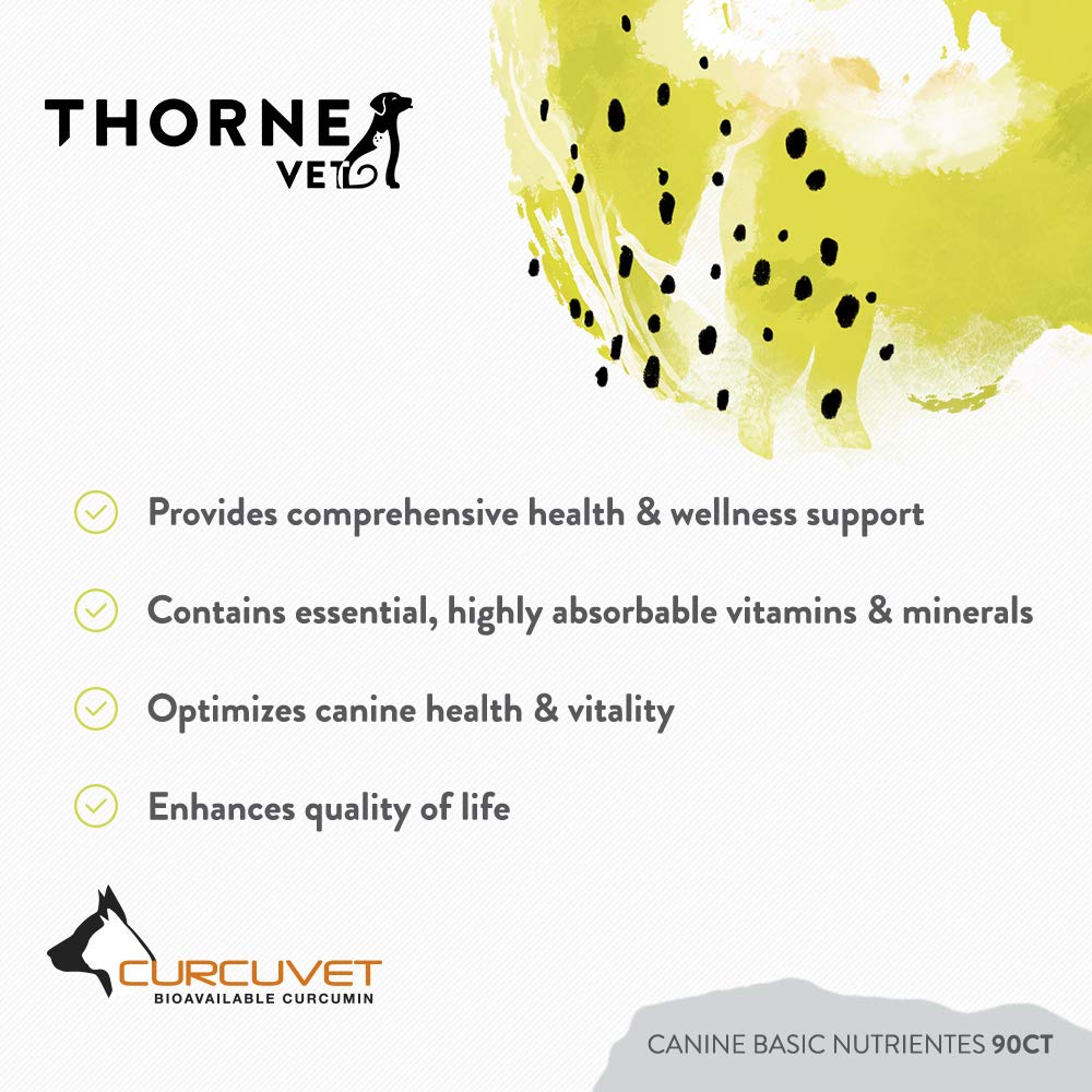 ThorneVET Canine Basic Nutrients β Multivitamin Support for Dogs, 90 Soft Chews