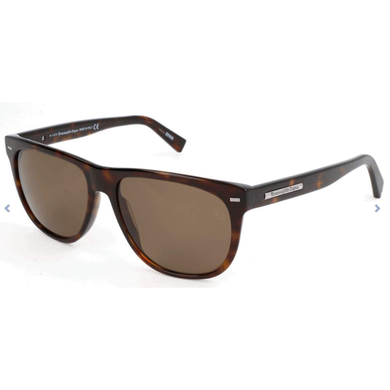 Ermenegildo Zegna EZ0034-52M ACETATE SUNGLASSES Brown, Dark Havana 56MM
