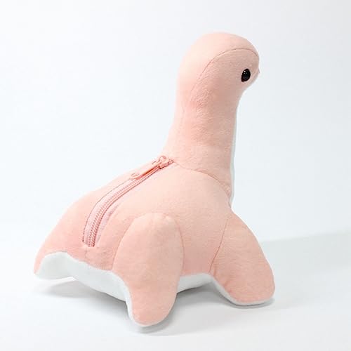 New Nessie Plush Toys,7.9 in Creative Loch Ness Monster Plush Toy Wacky Throw Pillow,Fun Anime Character Stuffed Dolls for Cartoon Anime Game Fans Gift(Pink)