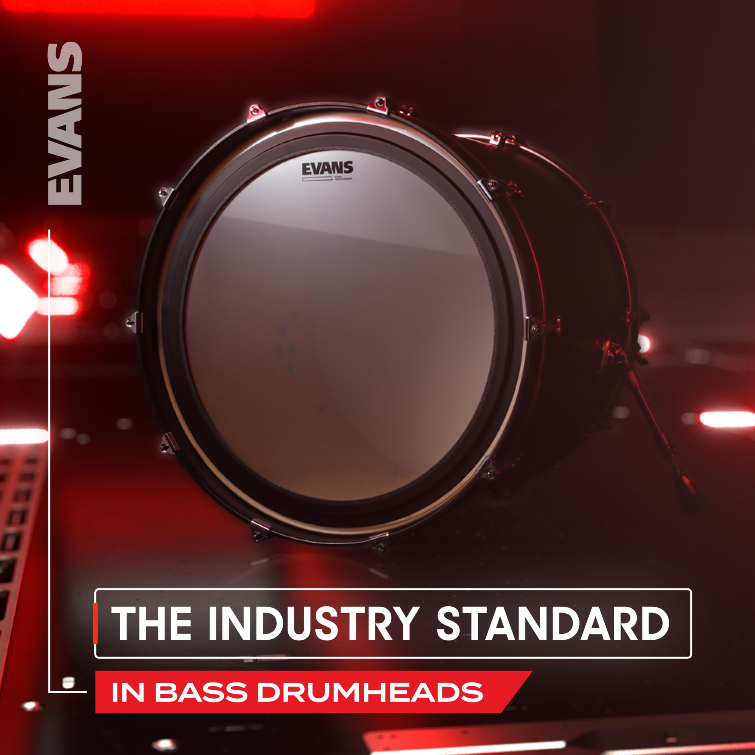 Evans EMAD Clear Tom Hoop Drum Head, 16 Inch