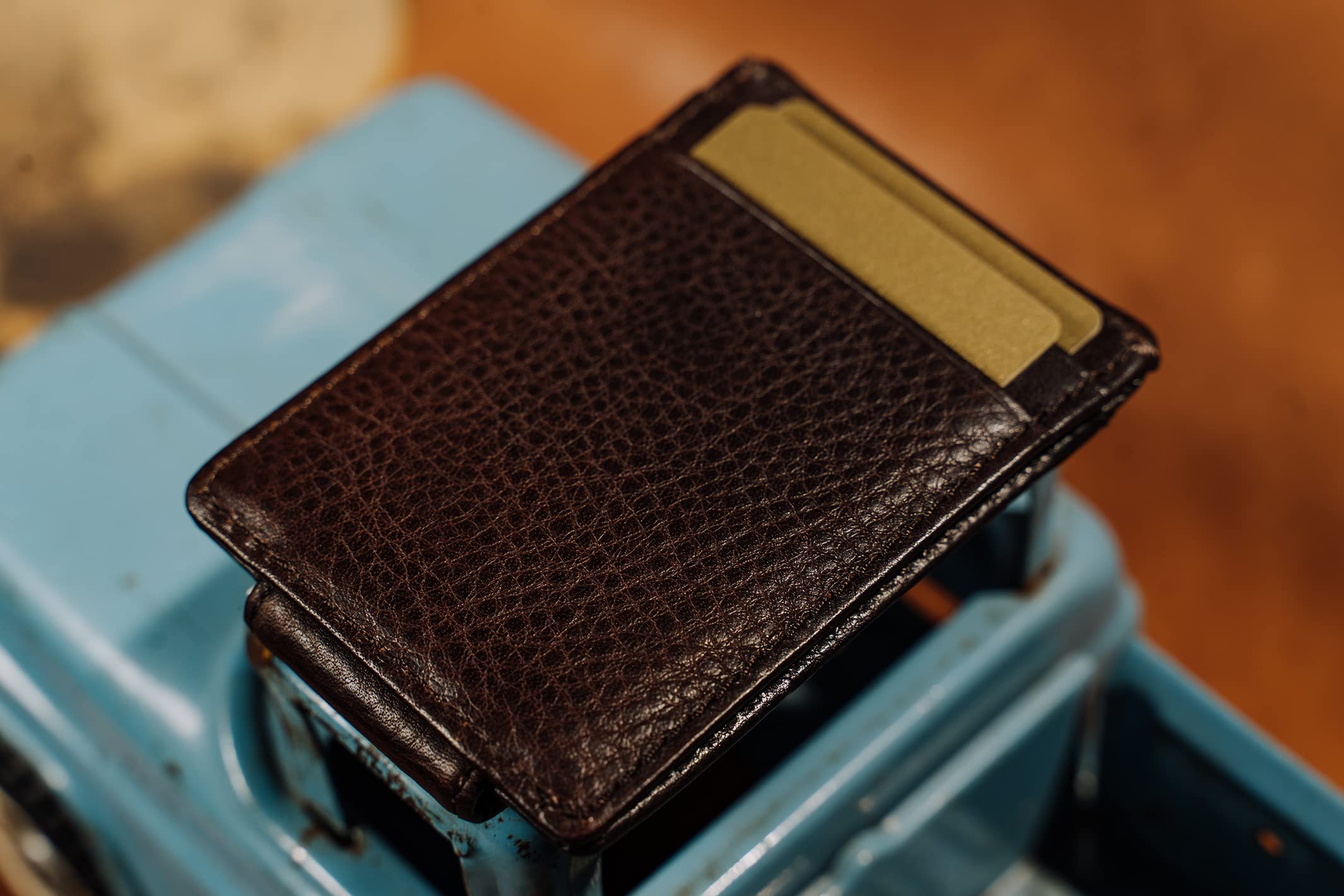 HoJ Co. GUS Money Clip Wallet | Side Storage Card Case | Strong Magnetic Clip | Minimalist Card Wallet with Money Clip | Slim Front Pocket Wallet