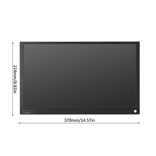 Luqeeg 15.6 Inch Portable Ultra Thin Display, 1920X1080 Resolution IPS Screen Monitor with Bracket Protective Cover, Support for Mobile Phone Extension Display and Display with Same Screen