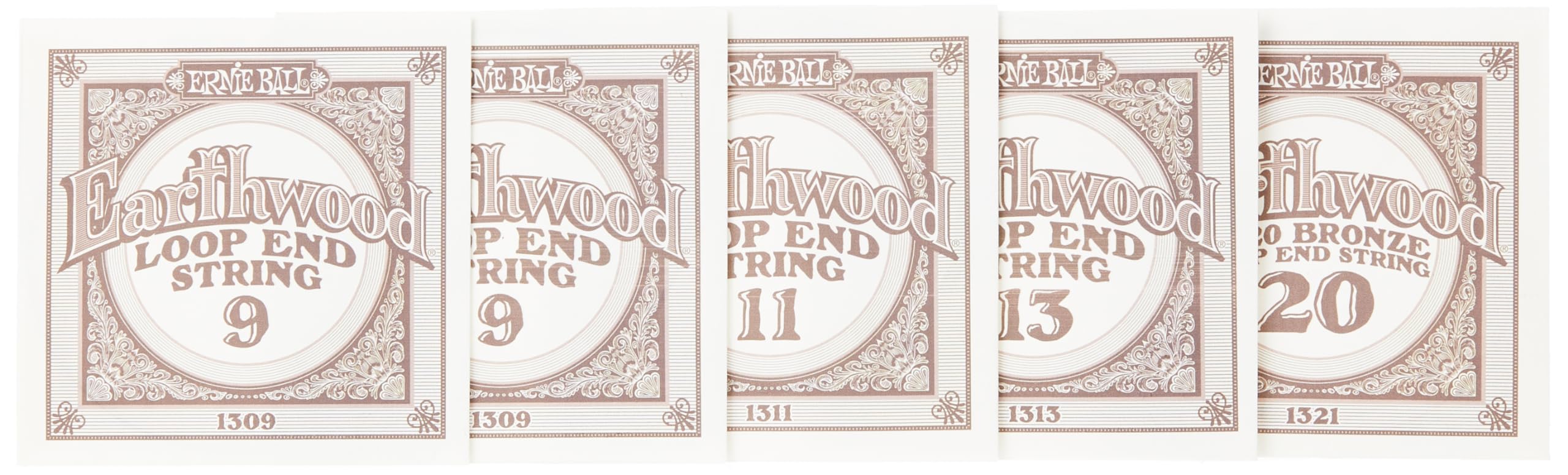 Ernie Ball Earthwood 5-String Bluegrass 80/20 Bronze Banjo Strings, 9-20 Gauge (P02063)