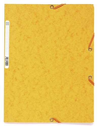 Exacompta 55510AMZE Elasticated Folders with 3 Flaps Glossy Card 10 + 1 Free 24 x 32 cm 400 g 10 Assorted Colours Pack of 11