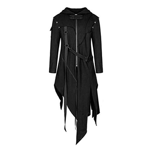 F_Gotal Mens Halloween Steampunk Victorian Jacket Gothic Tailcoat Costume Vintage Tuxedo Viking Renaissance Pirate Coats