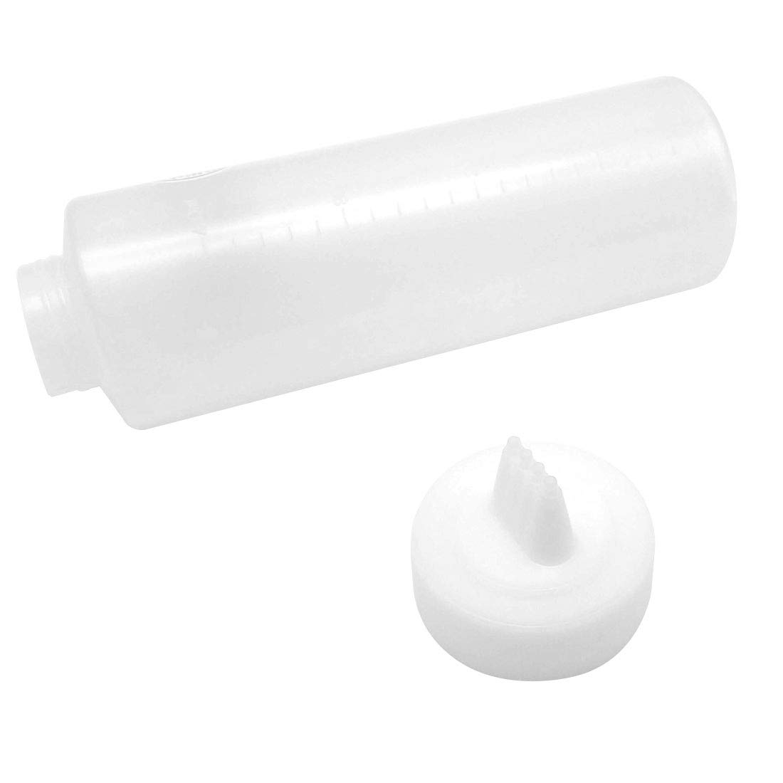 GARASANI 4 Hole Sauce Squeeze Condiment Bottles Dispenser (16.9oz - 500ml)