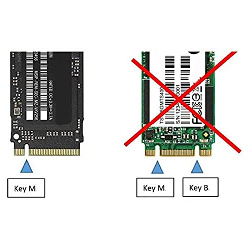 Jointo Full Speed M.2 NVMe SSD M Key Cable PCIE 4.0 X4 64G/ Adapter Solid State Drive M2 PCIE4.0 Cable(40cm)