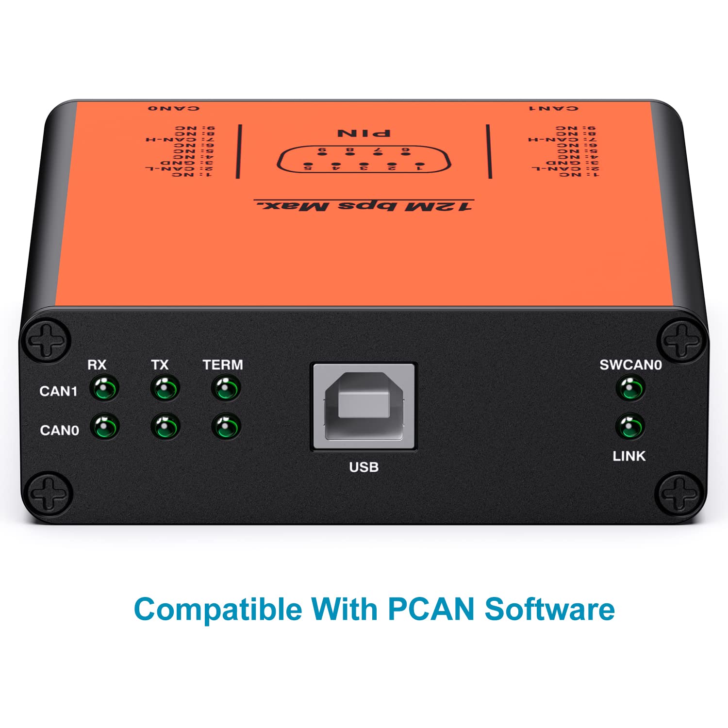 USB2CANFD-X2 USB to Dual Channel CANFD Converter for Raspberry Pi4/Pi3B+/Pi3/Pi Zero(W)/Jetson Nano/Tinker Board/PC