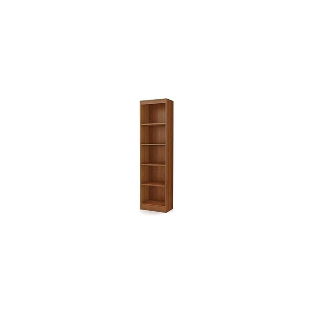 South Shore Axess 5-Shelf Narrow Bookcase-Morgan Cherry