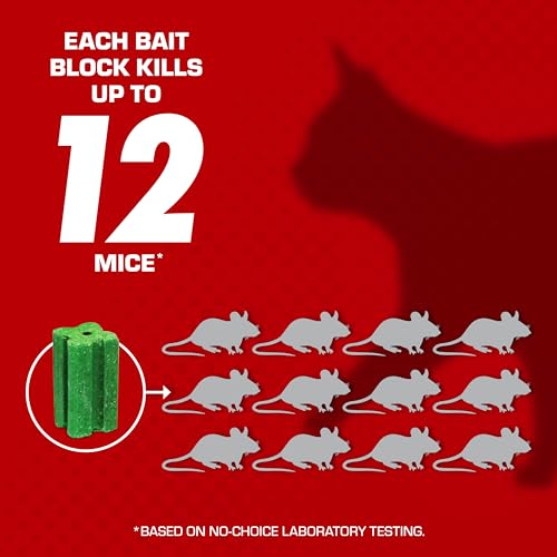 Tomcat Mouse Killer Child Resistant, Disposable Station (4 Disposable Traps)