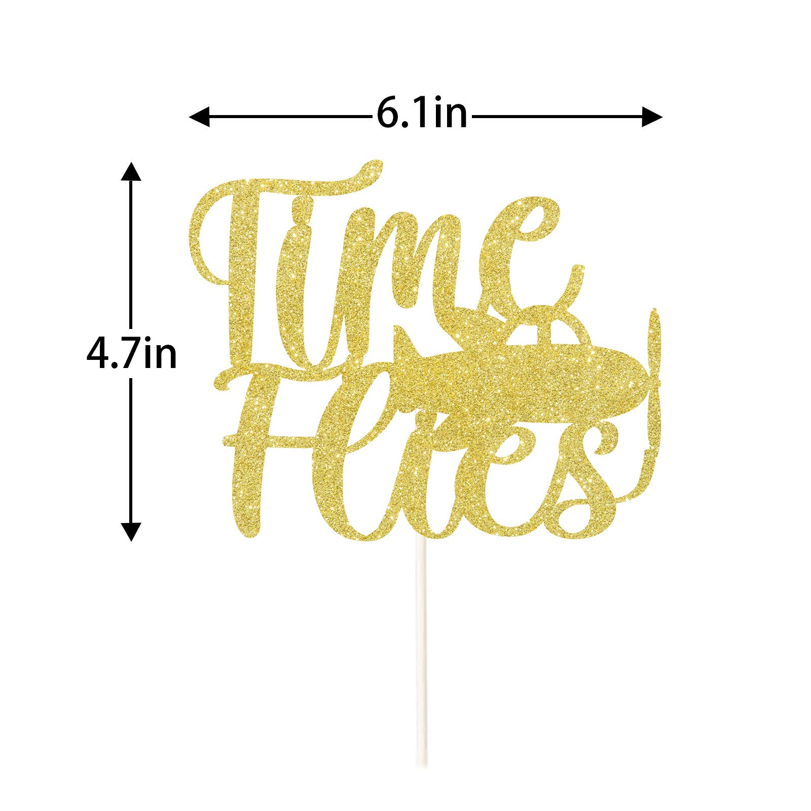 Time Flies Cake Topper, Time Flies Birthday Party Supplies, Airplane Birthday Decoration, Airplane Theme Centerpiece