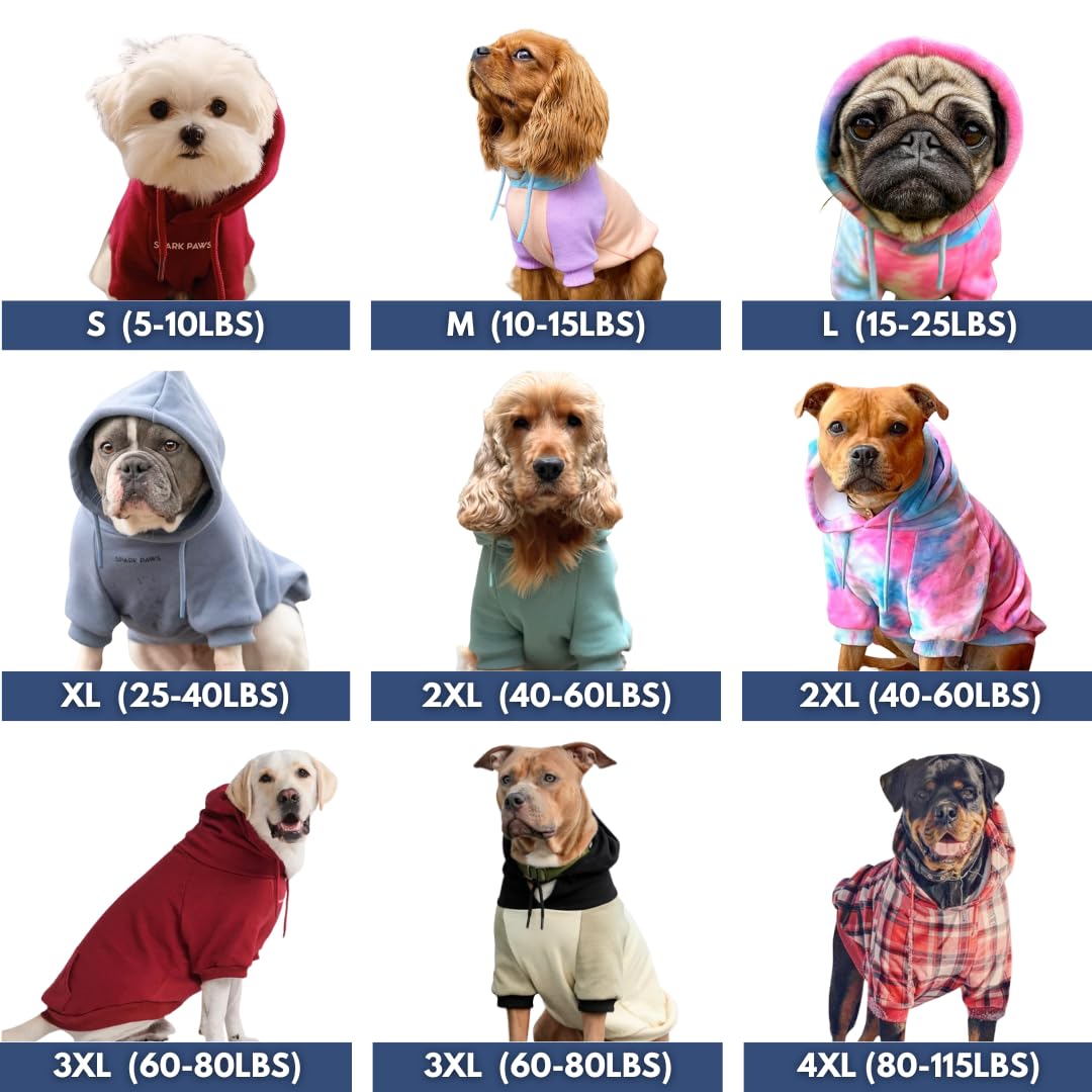Spark Paws Dog Hoodie - Premium Quality, Buttery Soft, Superior Comfort and Fit, Calming Fleece Interior, Suitable for All Breeds - Cyber Punk - L