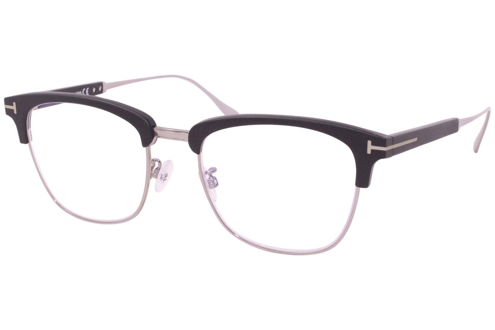 Eyeglasses Tom Ford FT 5590 -F-B 002 Matte Black, Shiny Dark Ruthenium/Blue Blo