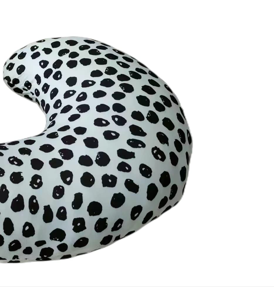 UDERUI Nursing Pillow and Positioner, Breastfeeding, Bottle Feeding, Baby Sitting Support with Removable Ultra Soft Minky Cover, Tummy Time Support for Baby Boys and Girls (Black)