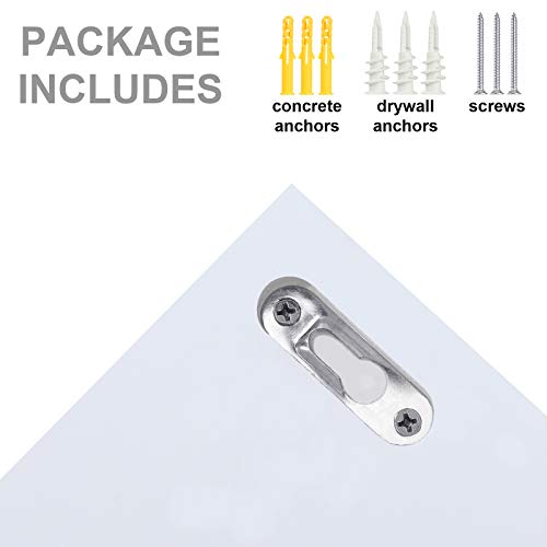 Wooden Key and Mail Holder for Wall Decorative, Rustic Wall Mounted Entryway Organizer with 5 Hooks - Perfect Home Hanging Decor for Office, 100% Pine Wood, 11.8" x 5.9" (White, HomeSweetHome)