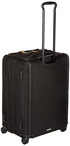 TUMI Alpha Short Trip Expandable 4-Wheeled Packing Case - Roller Bag for Short Trips & Weekend Getaways - Carry-On Luggage with 4 Spinner Wheels - Travel Suitcase for Men & Women - Black/Gold