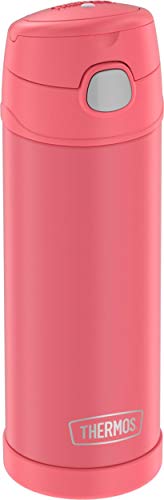 THERMOS FUNTAINER 16 Ounce Stainless Steel Bottle, Coral