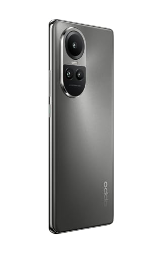 OPPO Reno10 Dual-SIM 256GB ROM + 8GB RAM (Only GSM | No CDMA) Factory Unlocked 5G Smartphone (Silvery Grey) - International Version
