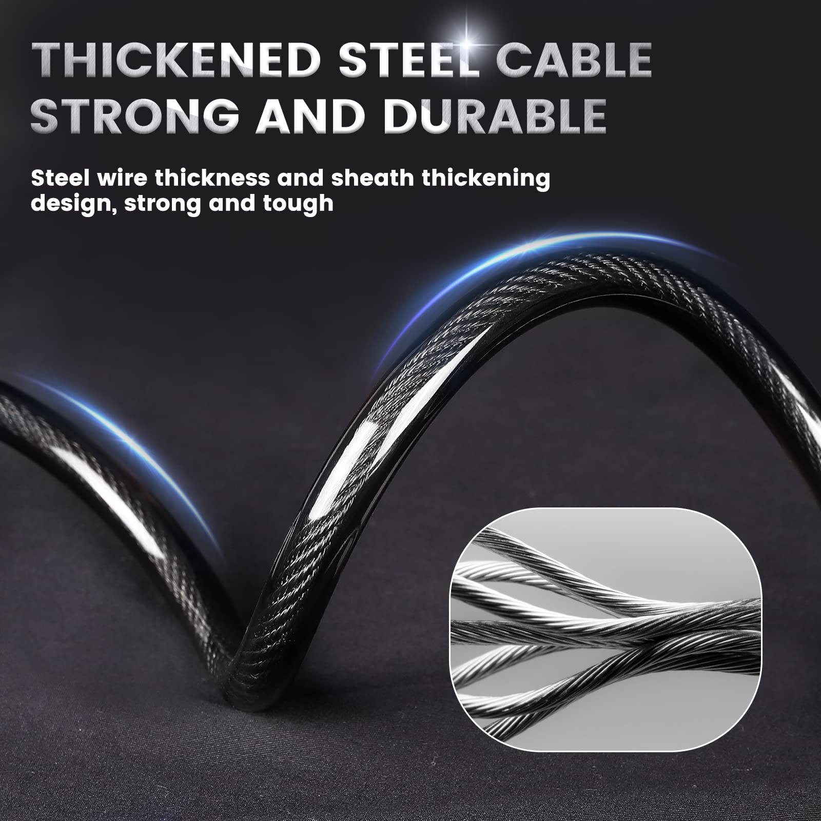 Giloty Bike Lock Combination, Black