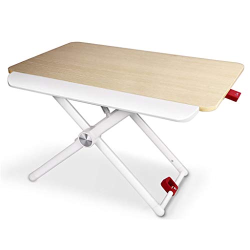 Hongsezhuozi Table Liftable Stand-up Computer Desk Also Foldable Suitable for Home and Office Desks
