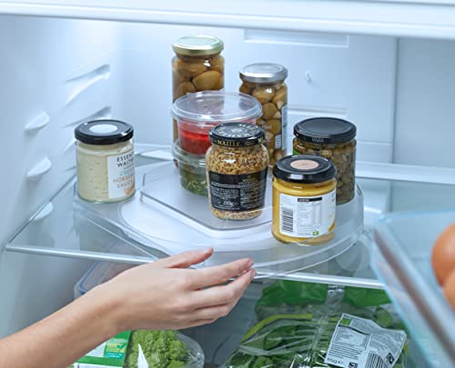 Joseph Joseph FridgeStore Rotating Organiser, One Size, Clear/Blue