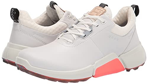ECCO Women's Biom Hybrid 4 Gore-TEX Waterproof Golf Shoe, White, 9-9.5