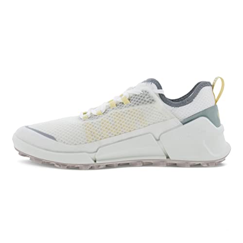 ECCO Women's Biom 2.1 Low Textile Trail Running Shoe, Bright White/Bright White/ICE Flower Nubuck, 6-6.5