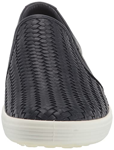 ECCO Women's Soft 7 Woven Slip on 2.0 Sneaker, Night Sky, 9-9.5