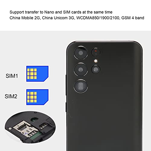 VBESTLIFE Note 30Plus Unlocked Android Smartphone, 6.6inch HD Cellphone, 8GB RAM 64GB ROM, 6800mAh, Dual SIM Dual Standby, 24MP Camera, Black Mobile Phone(Black)