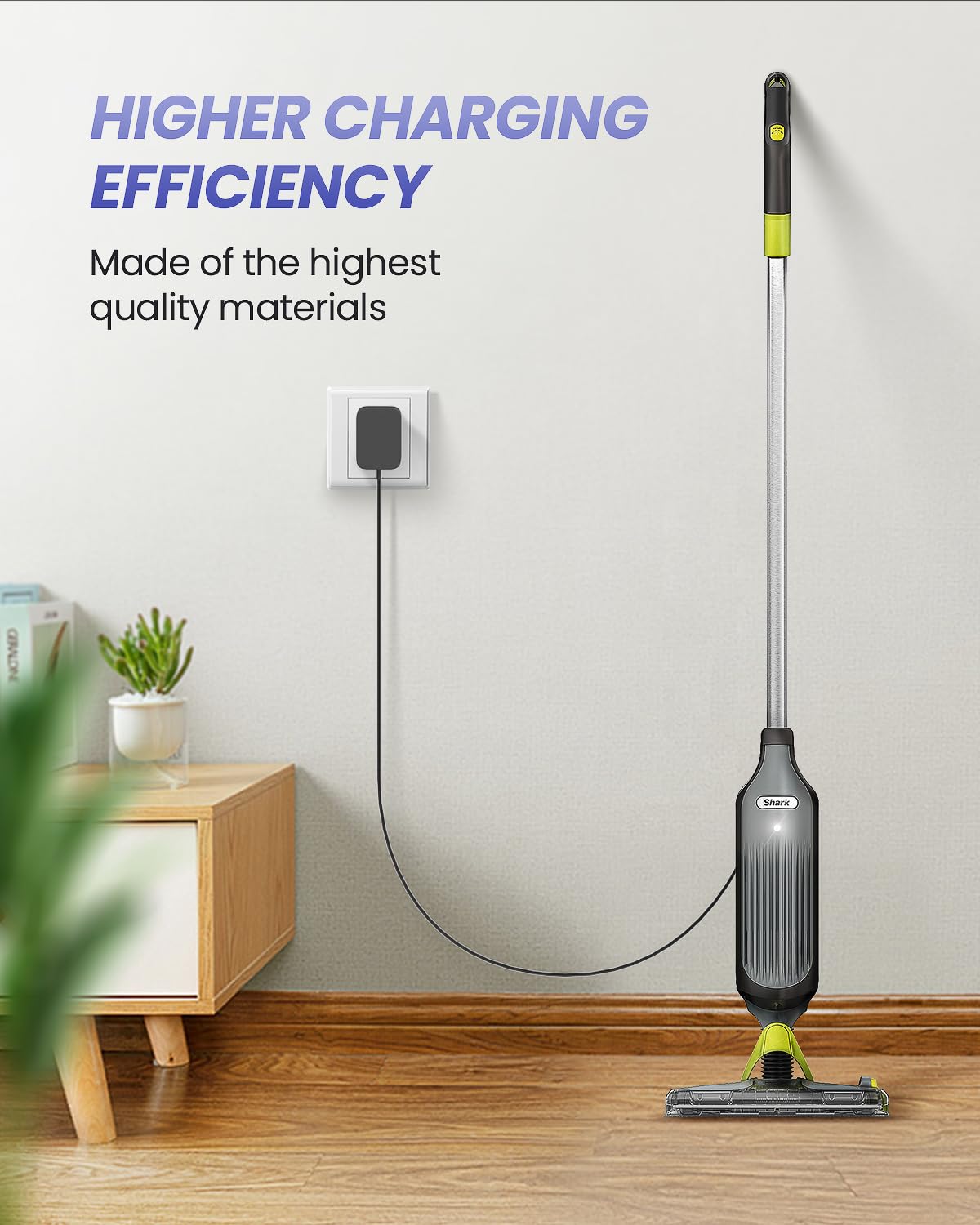 Replacement for Shark VACMOP VM252 VM252C QM252 VM251 VM250 Shark Cordless Hard Floor Vacuum Mop Magnetic Power Cord