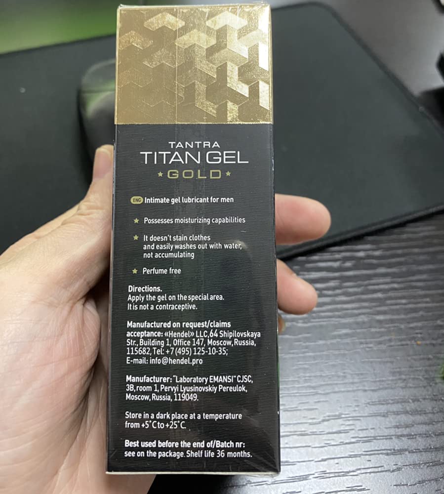 Titan Gel Gold for Men Original Gel to be Titan Man (Pack of 3)