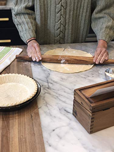 Ironwood Gourmet Acacia Wood French Rolling Pin, 20-inches, Brown