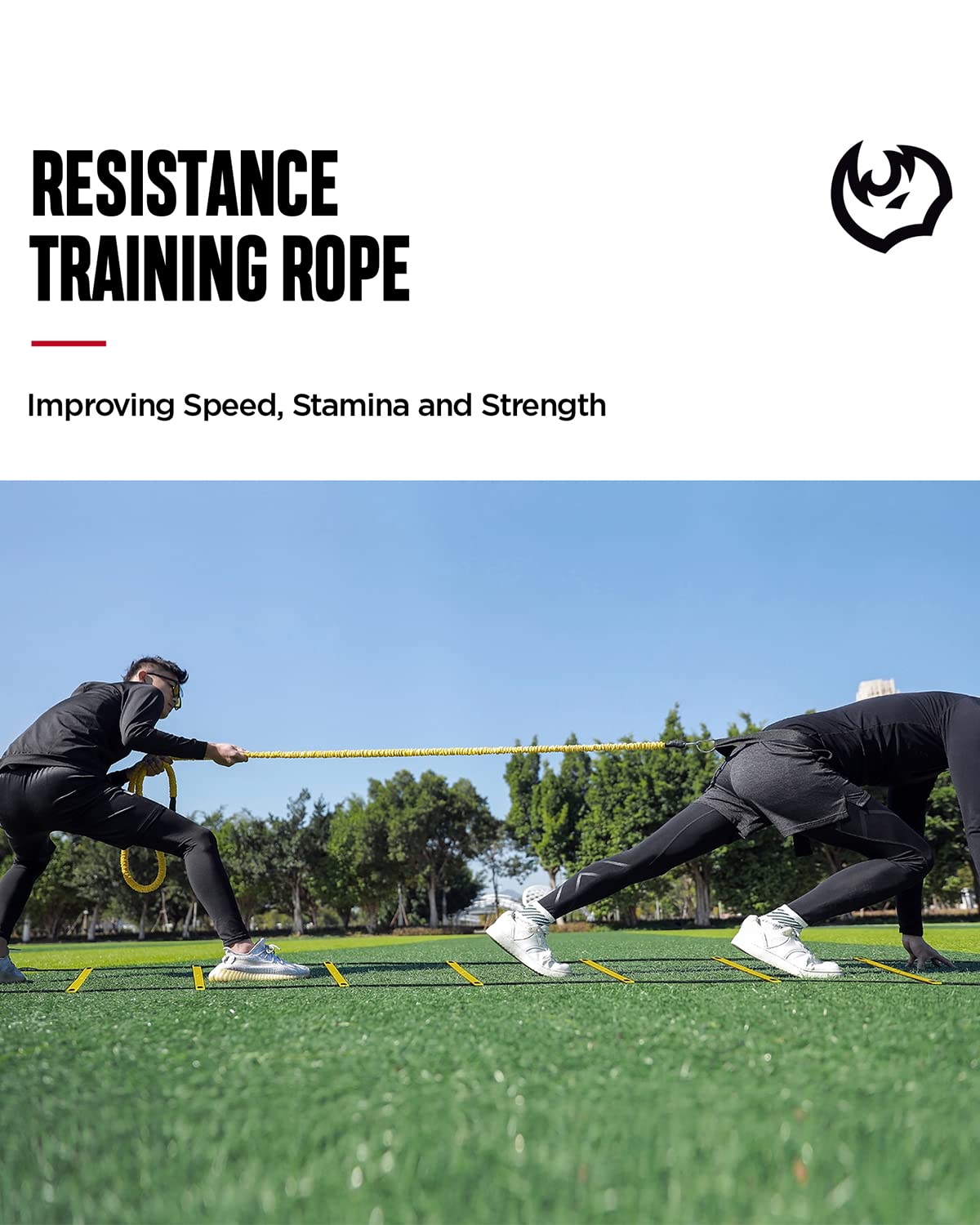 FitBeast Agility Ladder Agility Training Equipment | Includes Agility Ladder, 20 Cones, Resistance Rope, 4 Adjustable Hurdles, 5 Resistance Bands & Jump Rope, Agility Ladder Speed Training Equipment