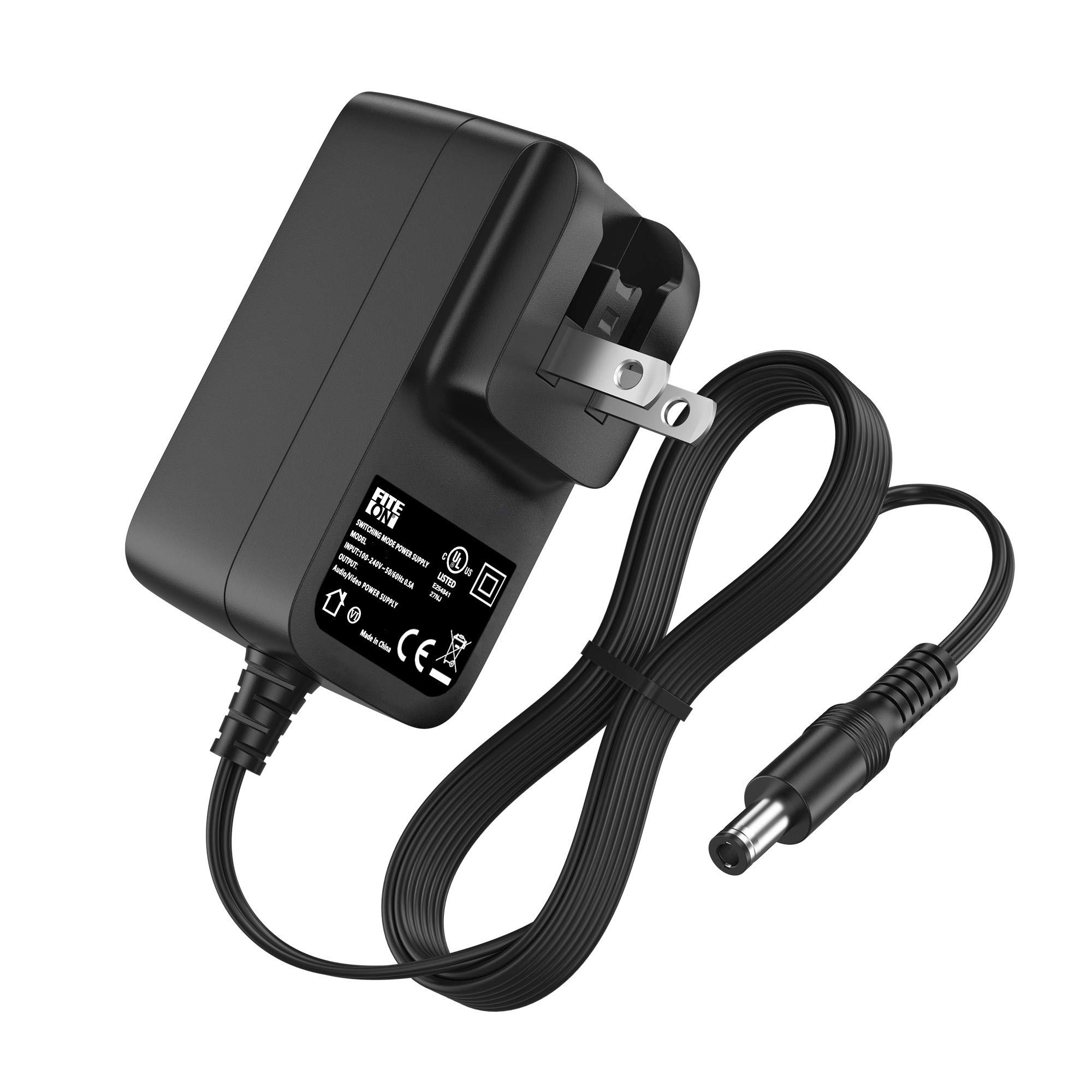 FITE ON UL Listed 12V AC Adapter Charger Power Supply for DIALL AEO295 Rechargeable LED Light Cord