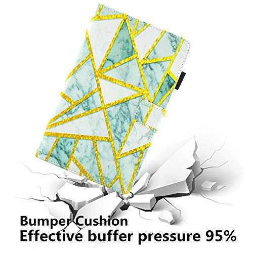 Fire HD 8 Case (2016/2017/2018 Release),Chgdss Cartoon Cute Case, Smart Cover Flip Leather Case with Stand Feature Ultra Slim PU Leather Cover,for Amazon Kindle Fire HD 8 (2018/2017), Golden Square