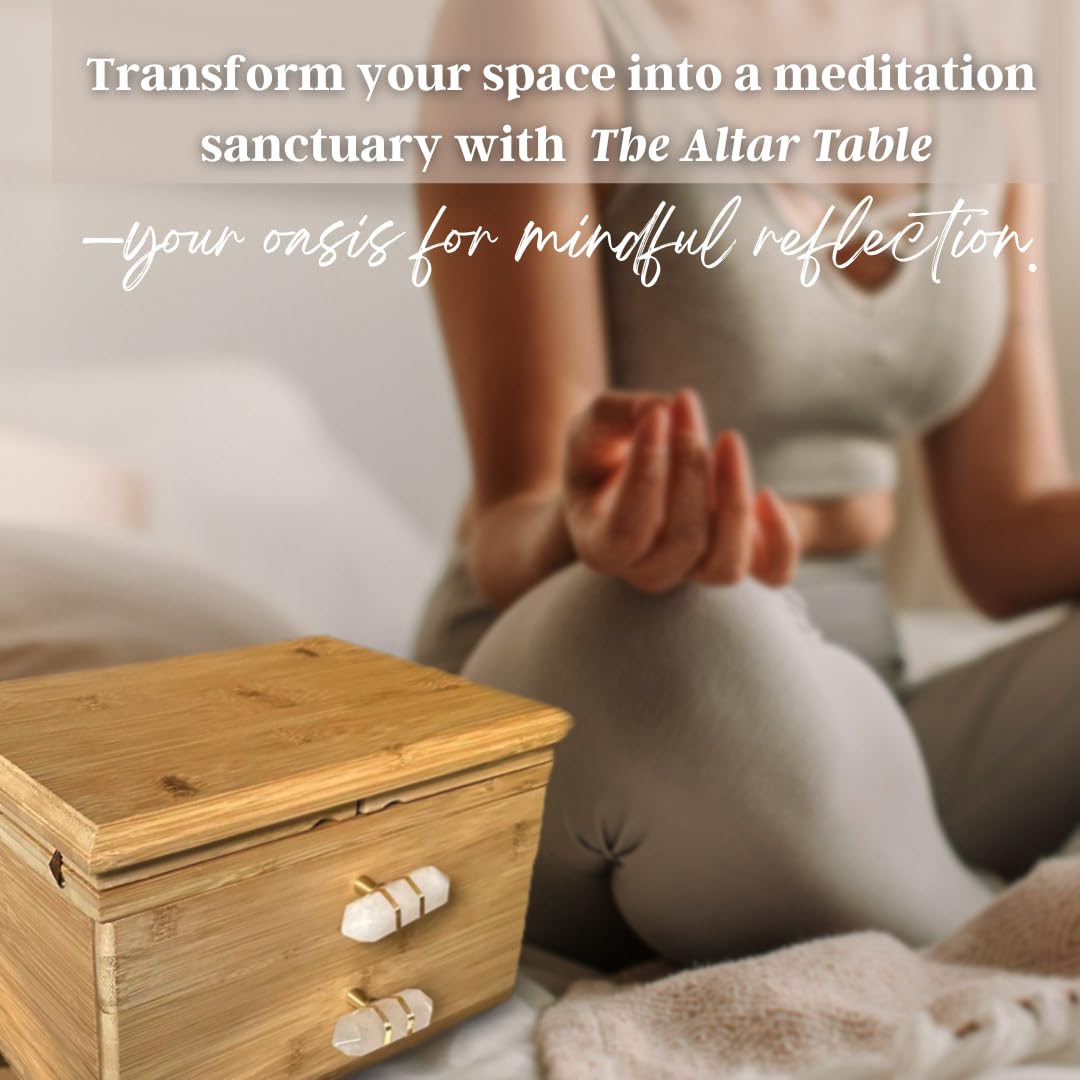 Energy Mindfulness Altar Table. Altar Table for Spiritual. Meditation Altar Table. Altar table for home. Wicca Altar Table. Buddha Altar Table. Shrine Table Altar