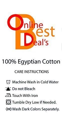 Egyptian Cotton Factory Outlet Store 21 Inches Extra Deep Pocket - 1000 Thread Count Egyptian Cotton Four (4) Piece Bed Sheet Set, 1000Tc, Queen, Solid White