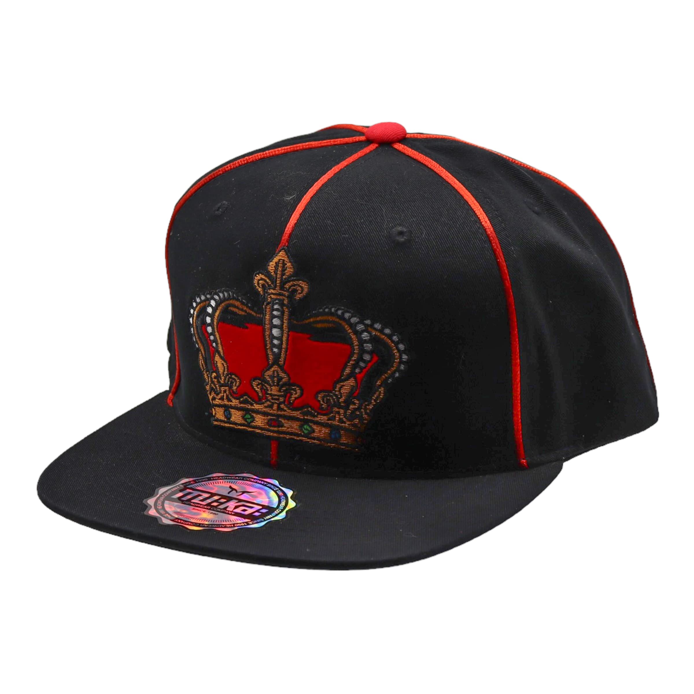 Muka Flat Brim for Men Women Adjustable Snapback Hats Graphic Hat Embroidery Baseball Cap Designs Streetwear and Hiphop (Psycho Rabbit (Black))