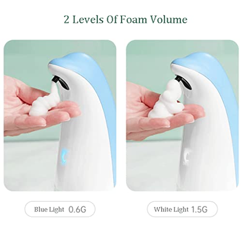 Durable Automatic Soap Dispenser Wall Mount with Infrared Sensor,Two Gear Adjustment,Automatic Soap Dispenser Foam with Breathing Light Replacement