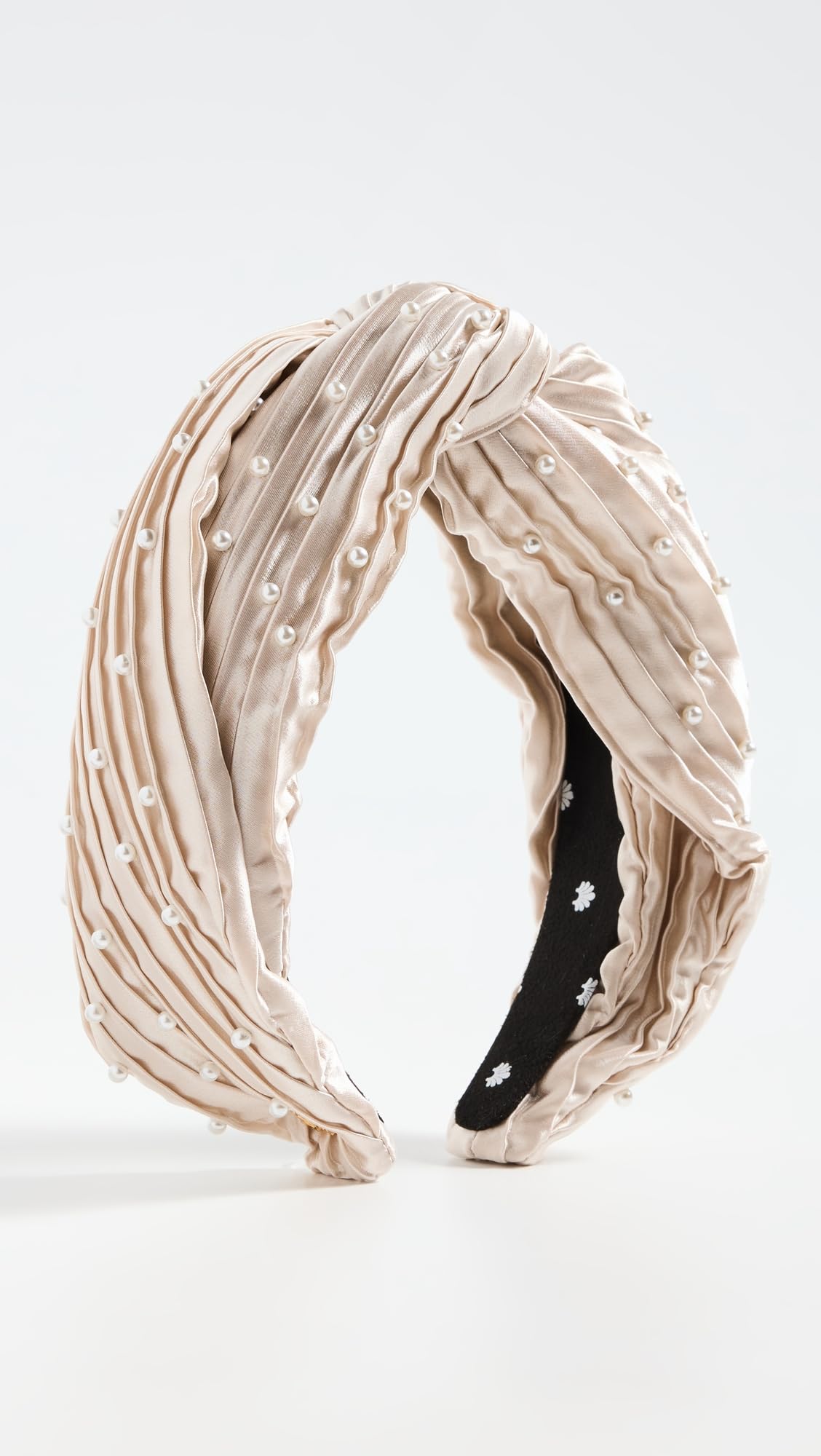 Lele Sadoughi Women's Pearl Embellished Gretta Headband, Bisque, Tan, One Size