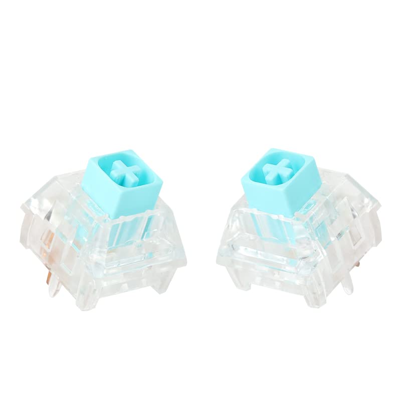 Kailh Box Crystal Pro Mechanical Switches for MX Mechanical Gaming Keyboard | Tactile 65g | 5 Pin Plate Mounted | SMD RGB Switches for Backlit Keyboard | Box Crystal Pro 70 Pcs