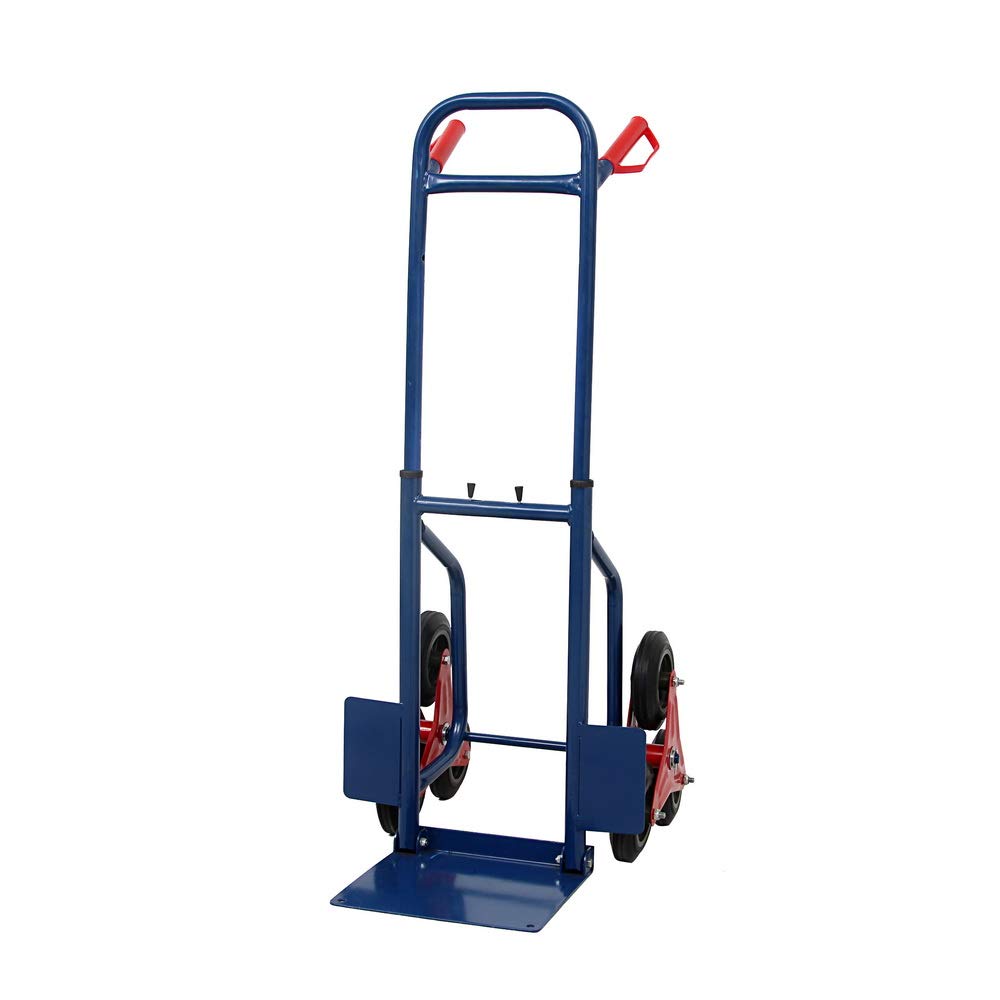 Lykos 440lbs Heavy Duty Stair Climbing Moving Dolly Hand Truck Warehouse Appliance Cart Blue